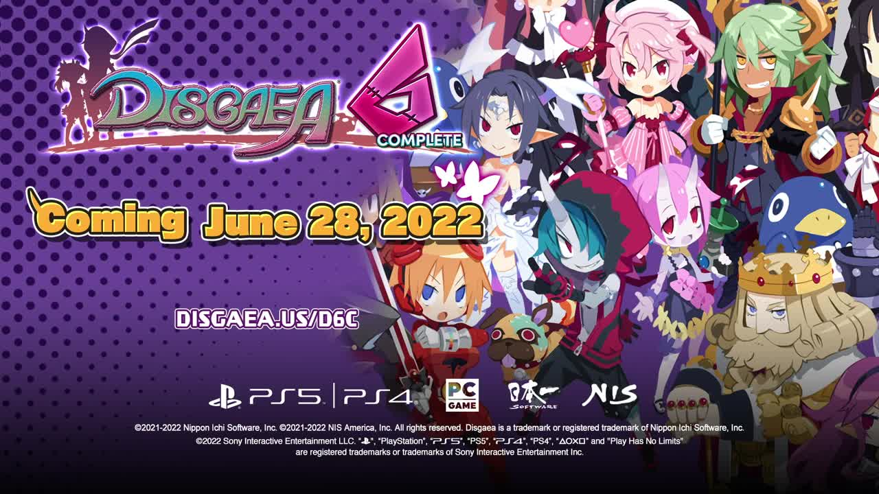 Disgaea 6 Complete releases June 28th in the west