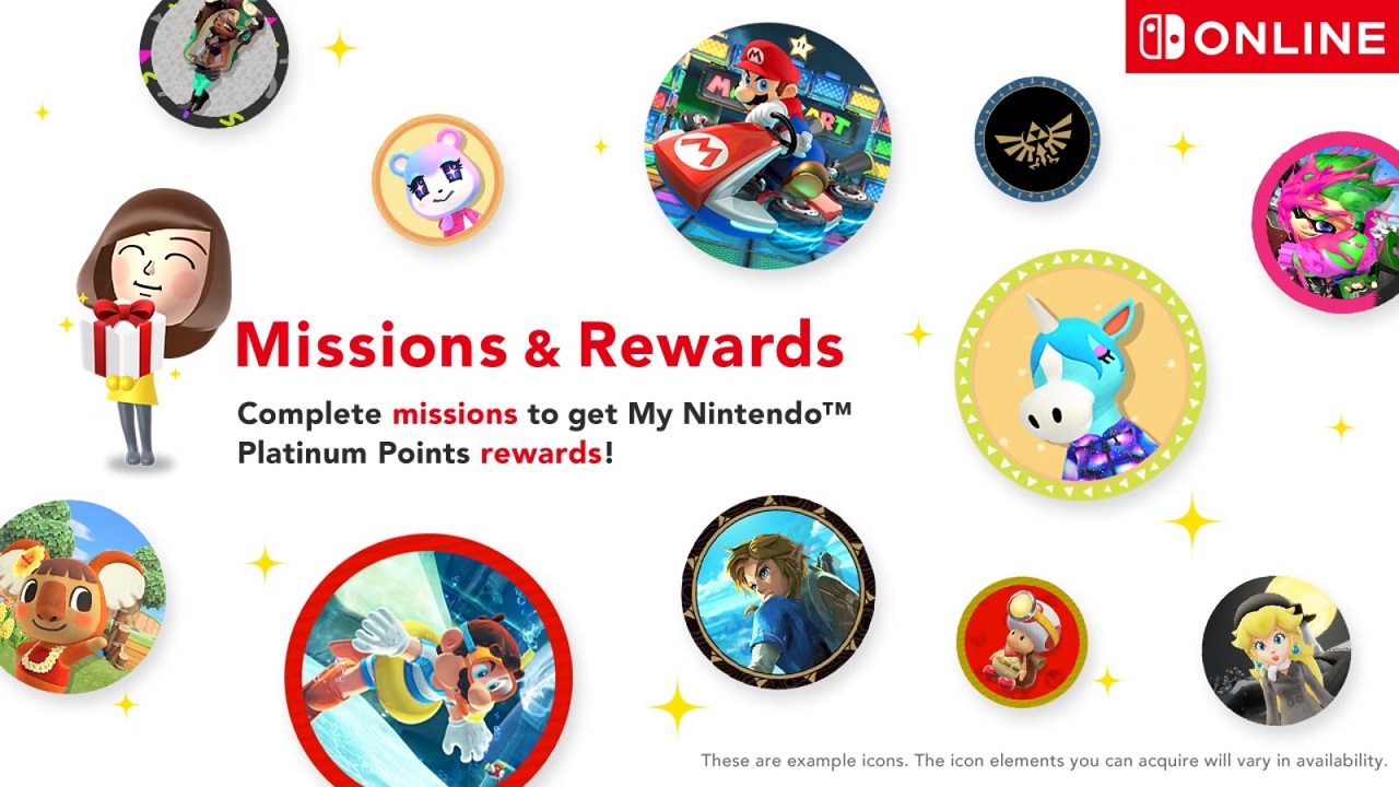 Nintendo Switch Online adds mission & rewards, icon customization