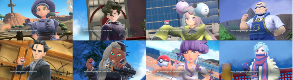 Pokémon Scarlet and Violet Gym Leader Order and Details