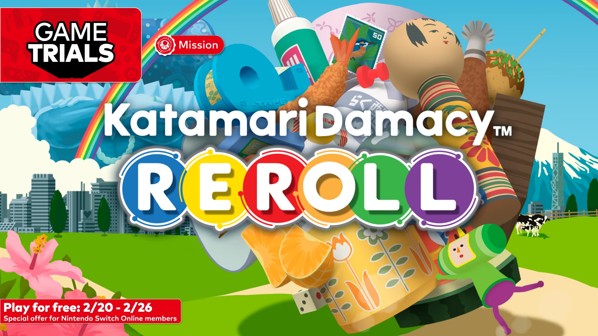Katamari Damacy REROLL Nintendo Switch Online Game Trial Available Now