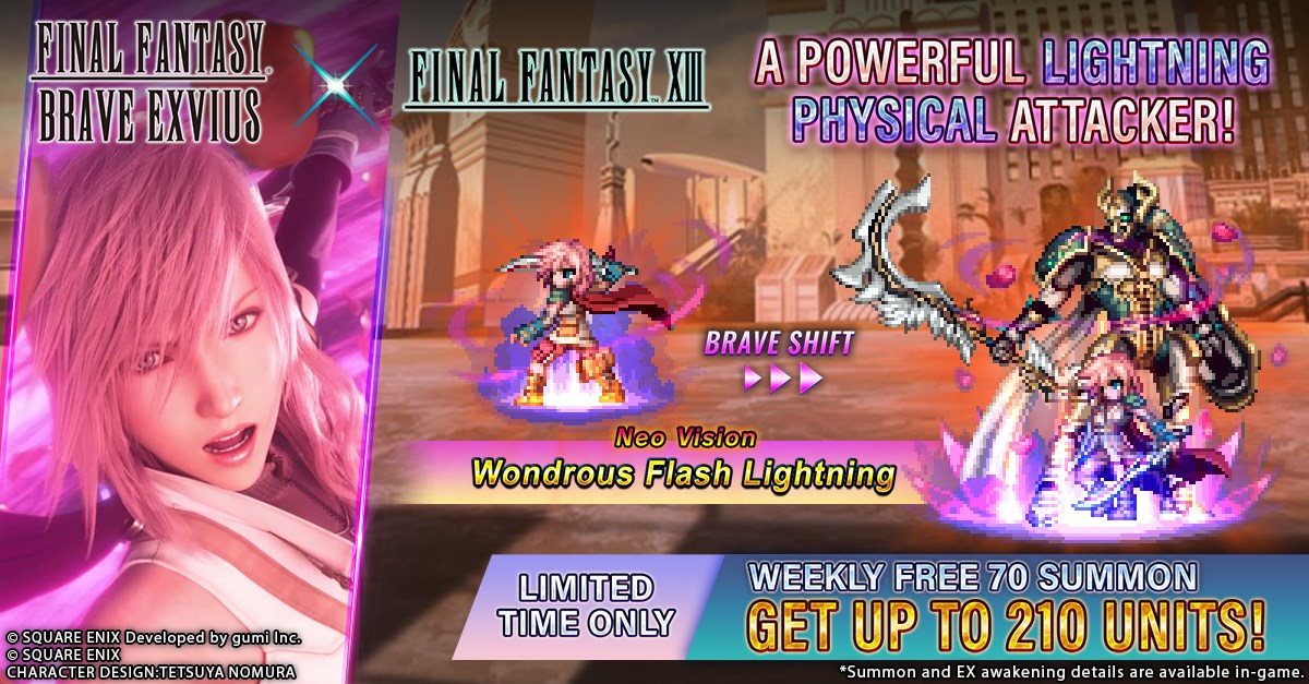 Final Fantasy Brave Exvius Launches New Final Fantasy XIII Event