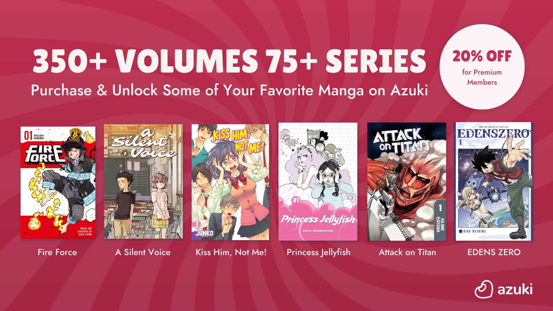 Azuki Adds 350 Manga Volumes: Attack on Titan, EDENS ZERO, Fire Force, and More