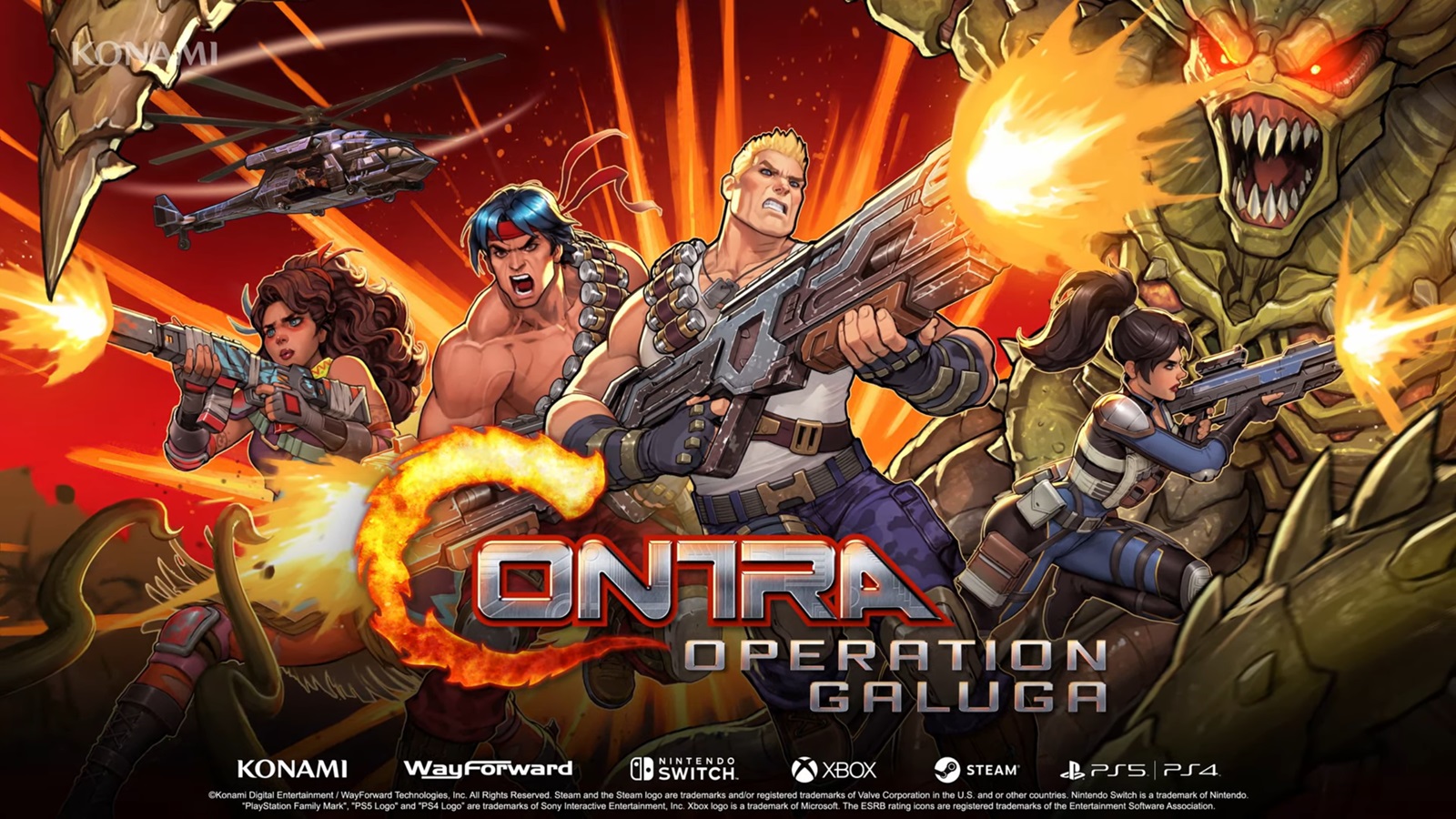 Contra: Operation Galuga Trailer Introduces Six Playable Characters