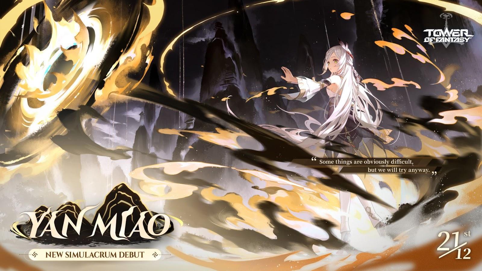 Tower of Fantasy Trailer Highlights New Character Yan Miao