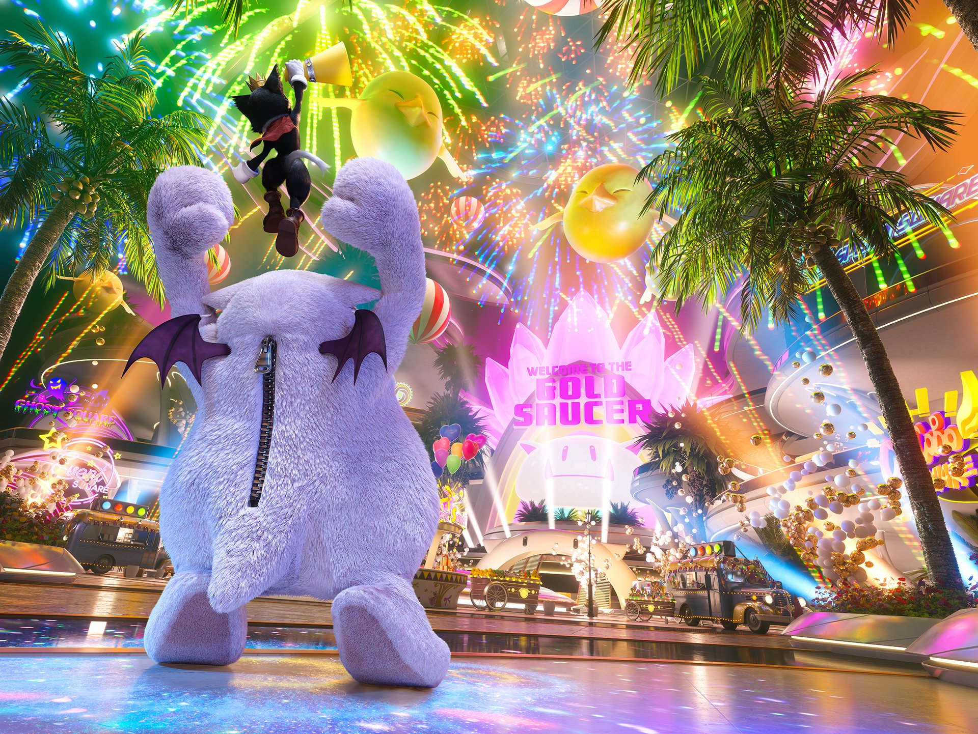 Final Fantasy VII Rebirth Reveals Cait Sith Key Art