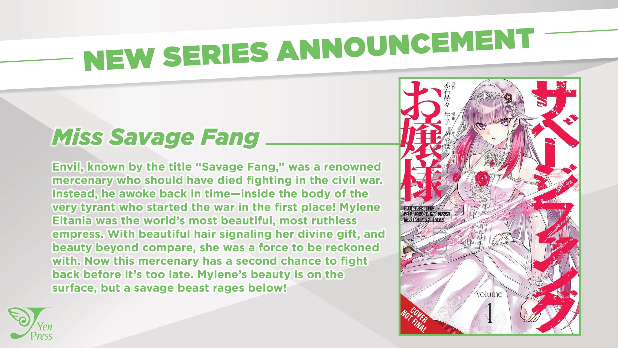 Yen Press Announces Several New Licenses for July 2024