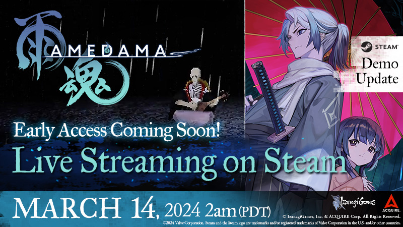 AMEDAMA Demo Update Adds Character Voices, Controller Vibration