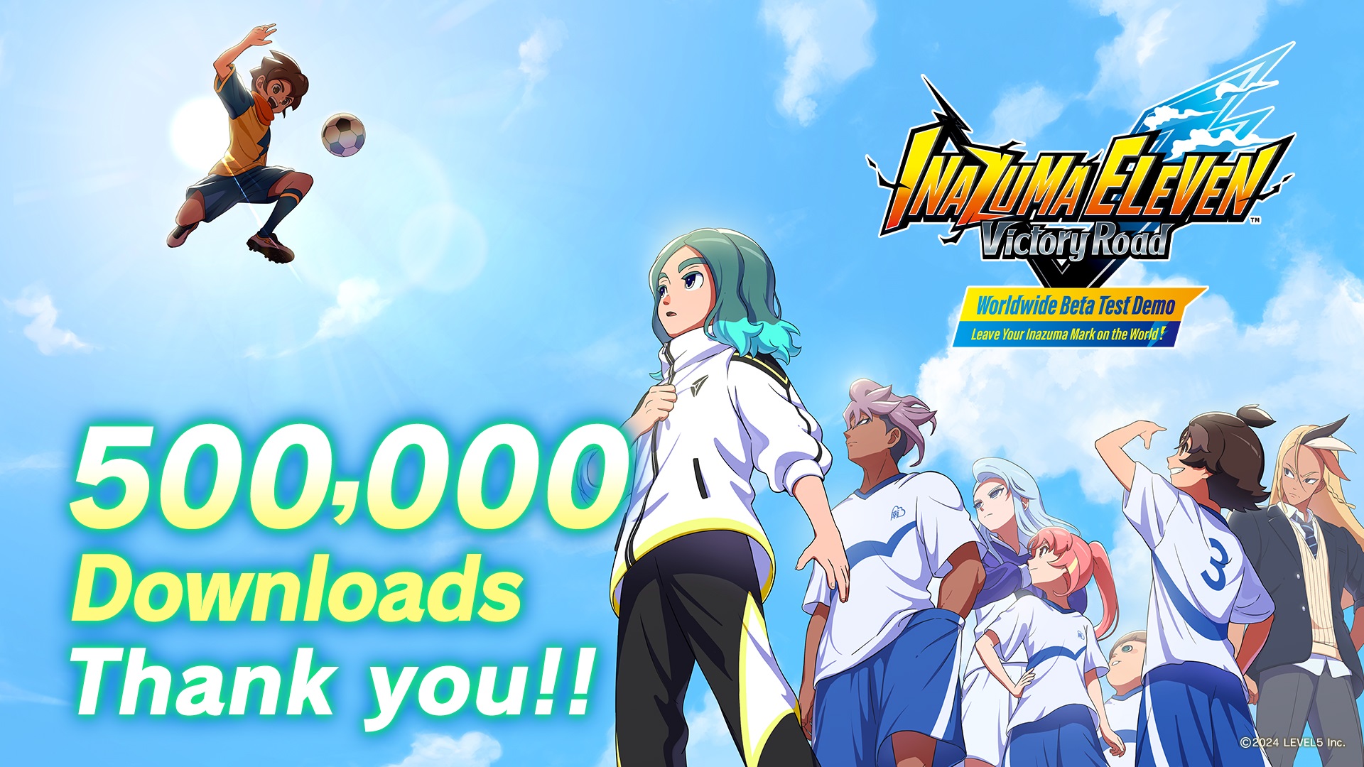 Inazuma Eleven: Victory Road Worldwide Beta Test Demo Exceeds 500,000 ...