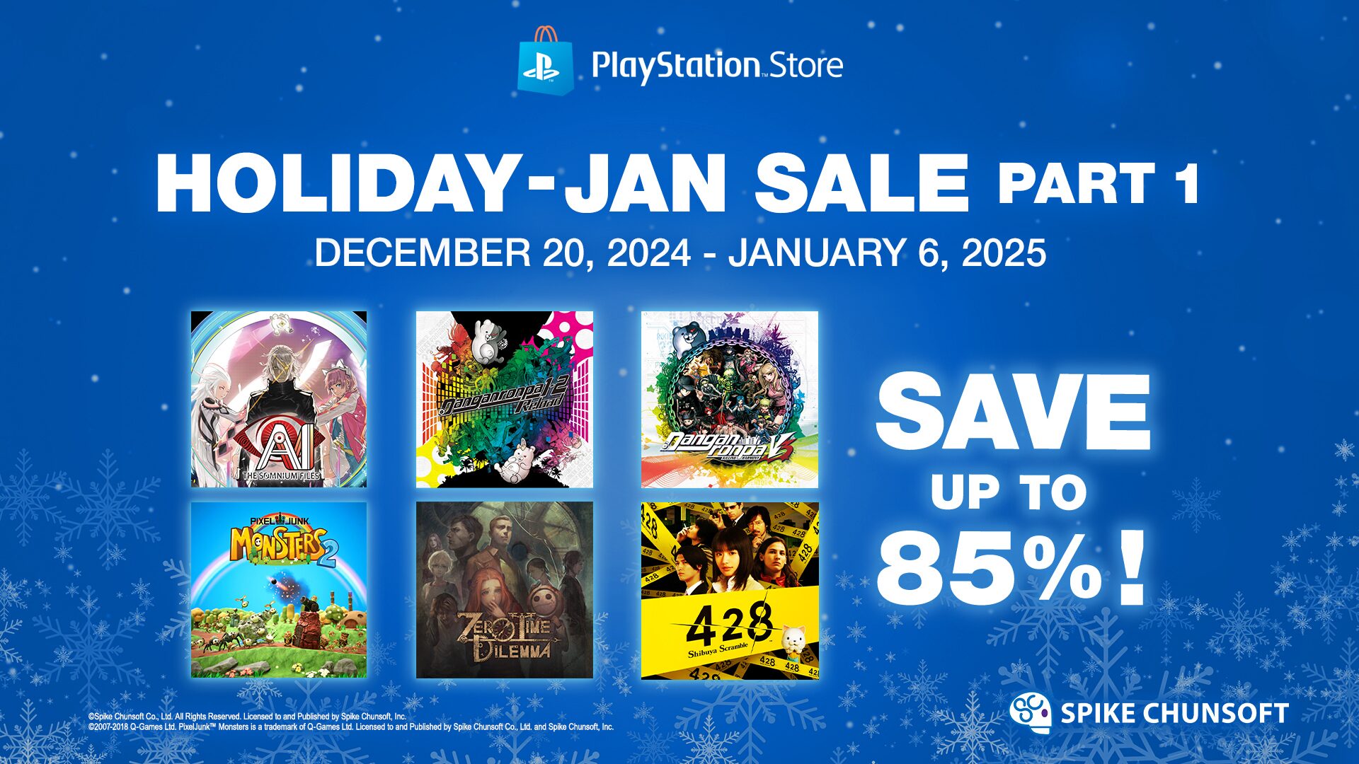 スパイク・チュンソフト、PlayStation Store ホリデーセールを発表 - Gamingdeputy Japan