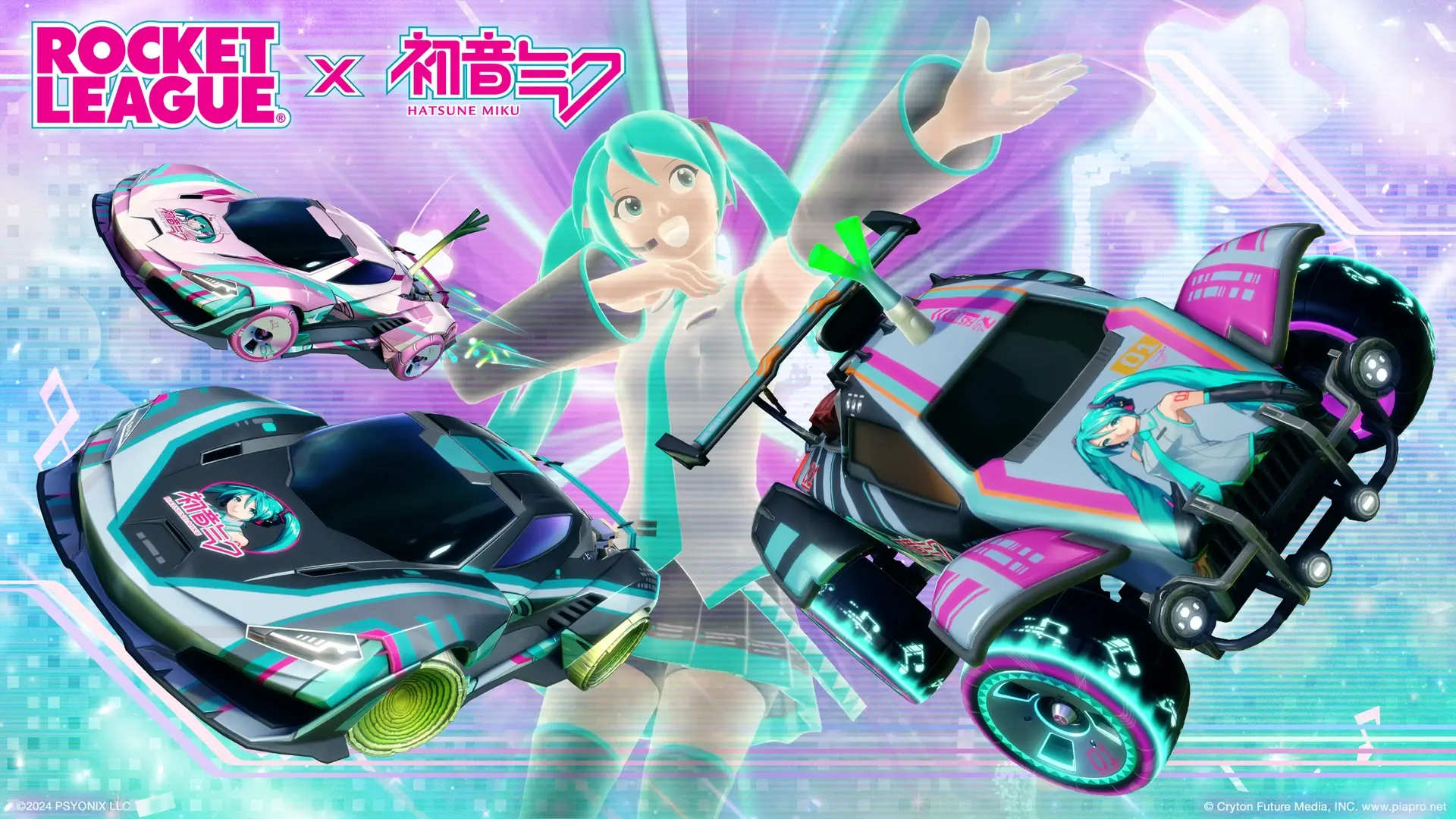 Rocket League Announces Hatsune Miku Collaboration