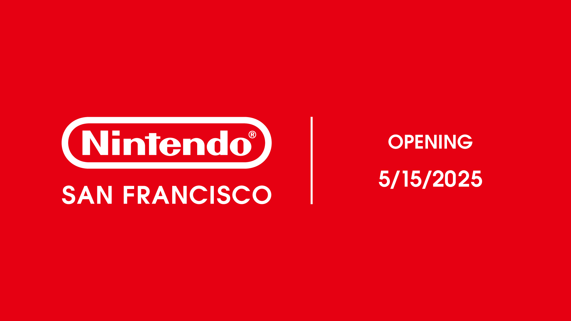 Nintendo Opening San Francisco Store on May 15