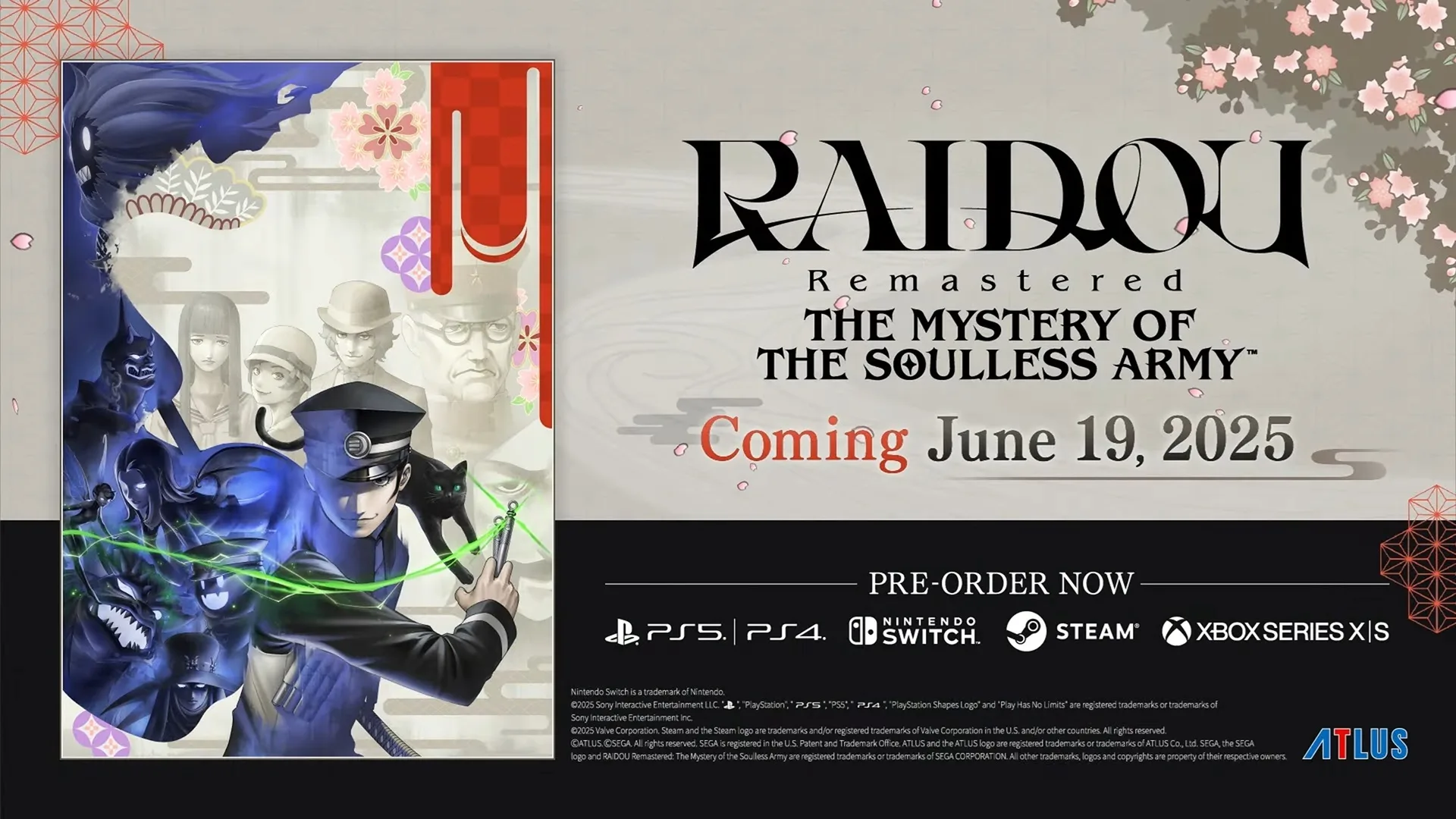 ATLUS Reveals Raidou Remastered: The Mystery of The Soulless Army