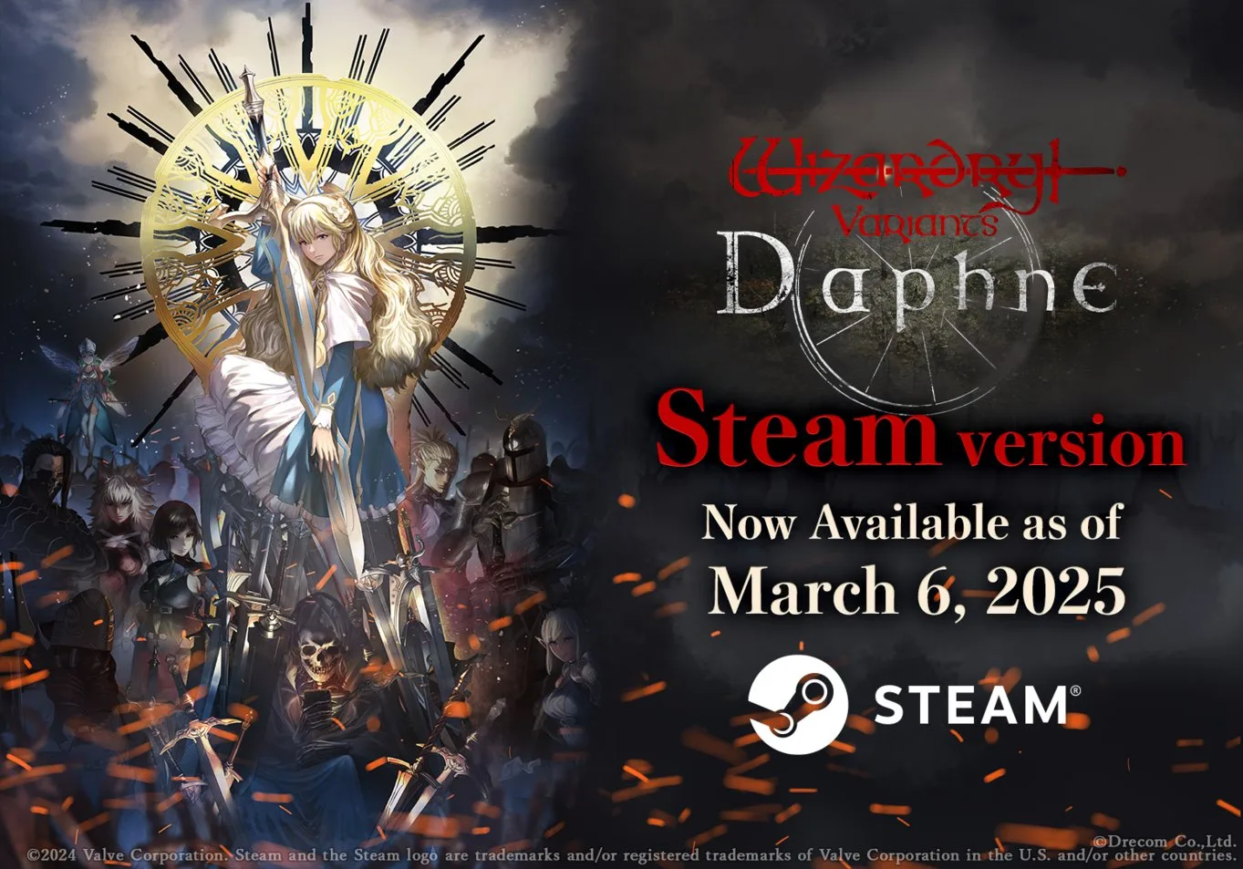 Wizardry Variants Daphne is Now Available for Steam
