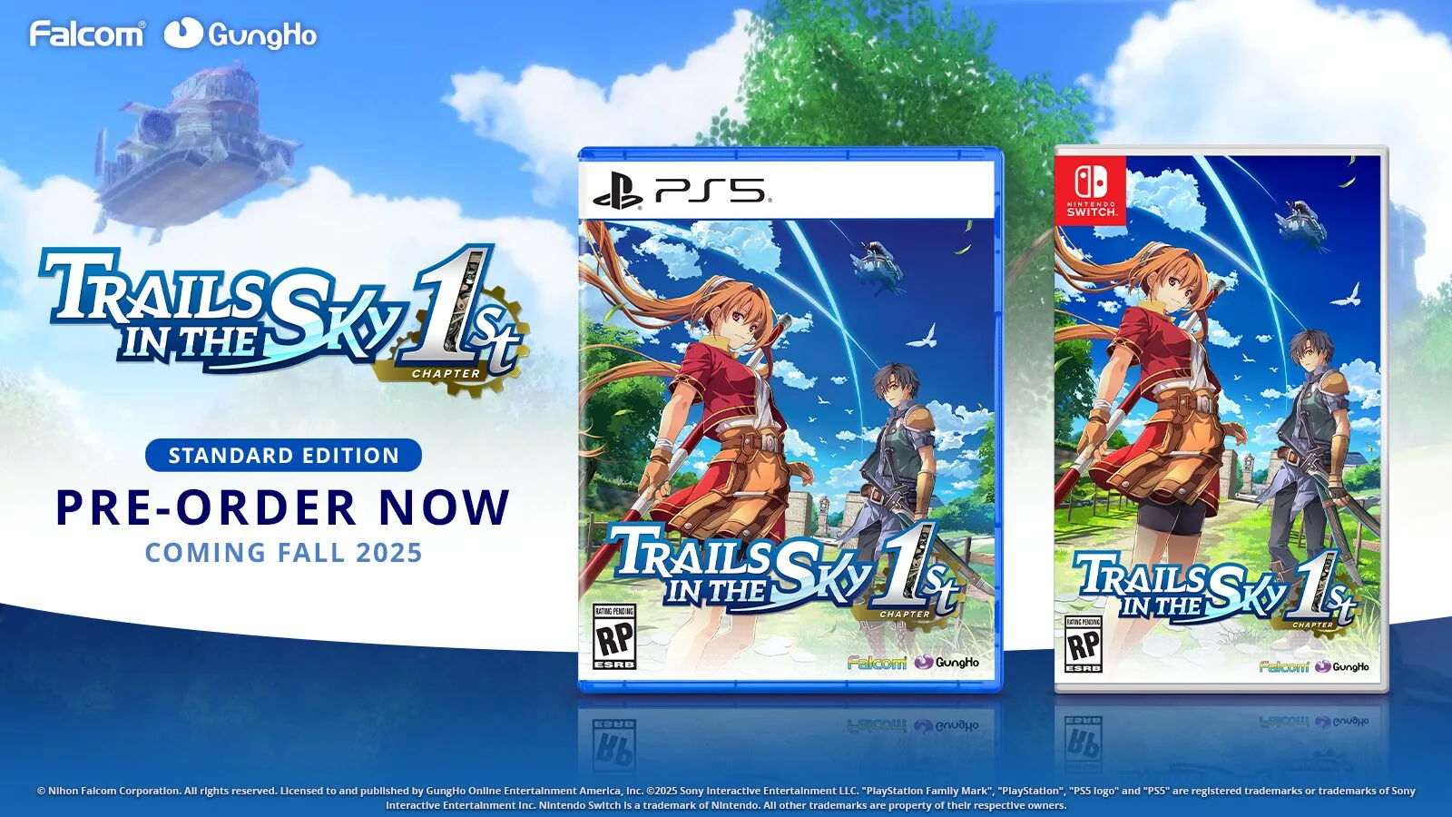 Trails in the Sky 1st Chapter Physical Pre-Orders Now Open