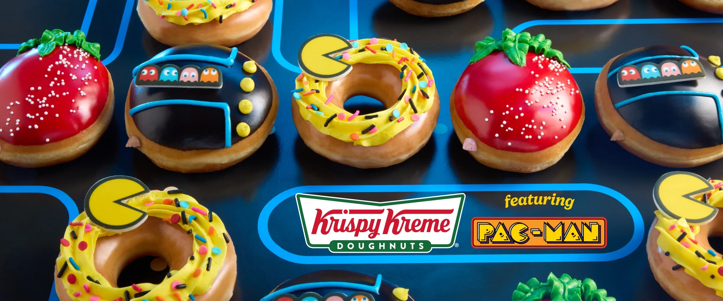 Krispy Kreme x PAC-MAN Doughnuts Now on Sale for Limited Time