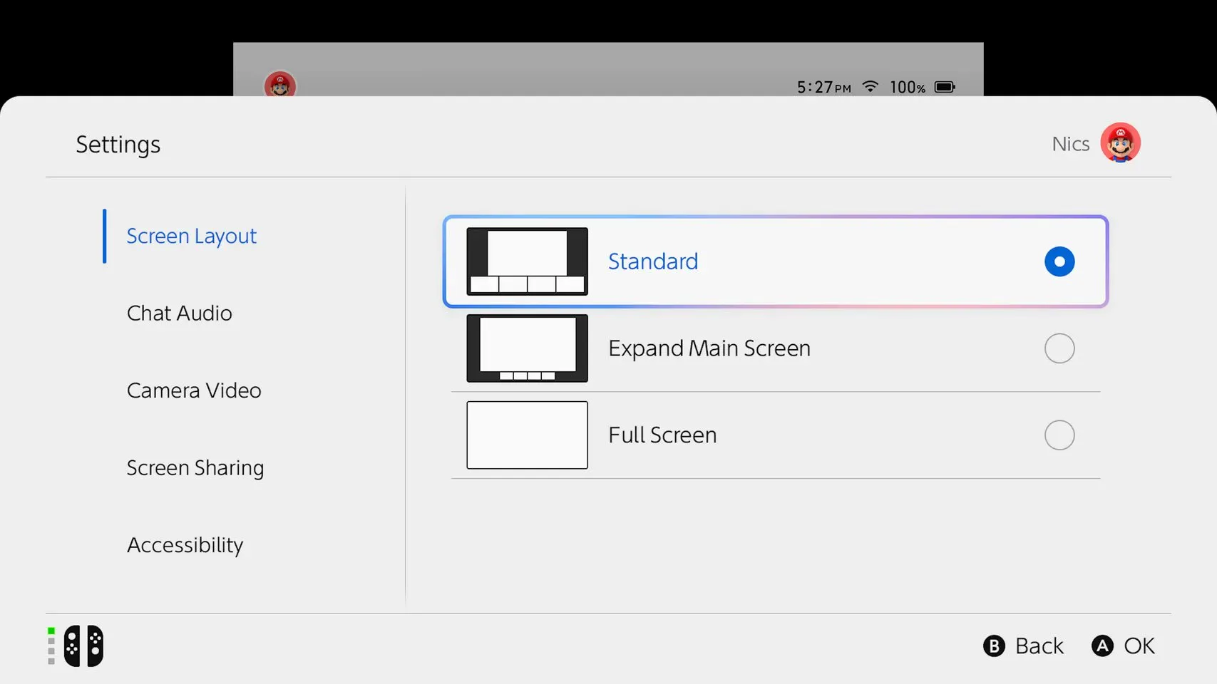 Nintendo Switch 2 GameChat Supports Multiple Screen Sizes