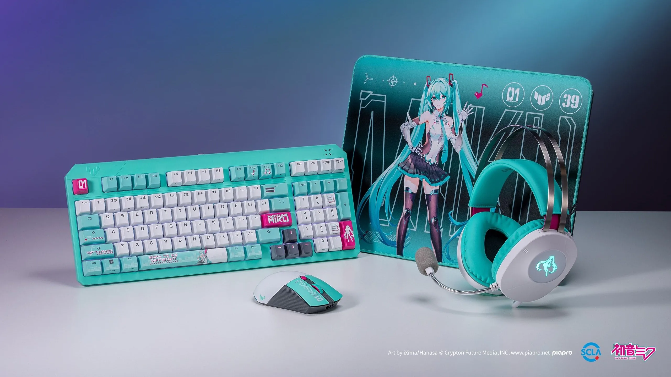 TUF Gaming x Hatsune Miku PC Accessories Now Available in US Retail Stores